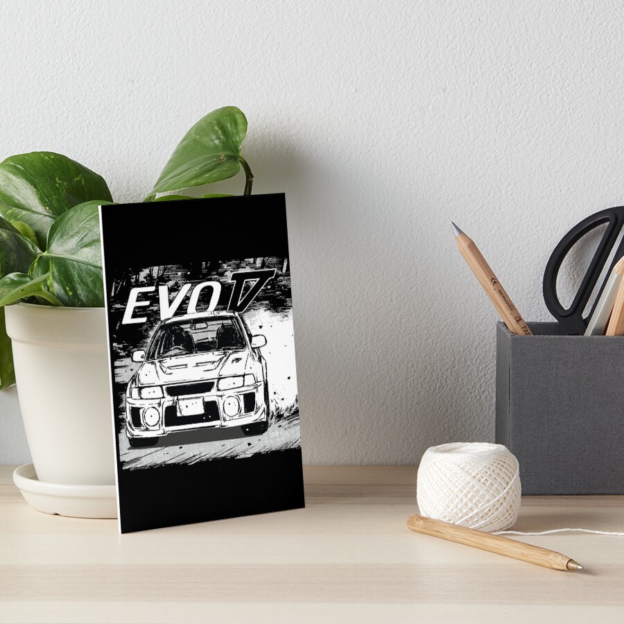 "LAN EVO INITIAL D EVO V EVO 5 4G63 POWER SLIDE DRIFT ANIME STYLE" Art ...