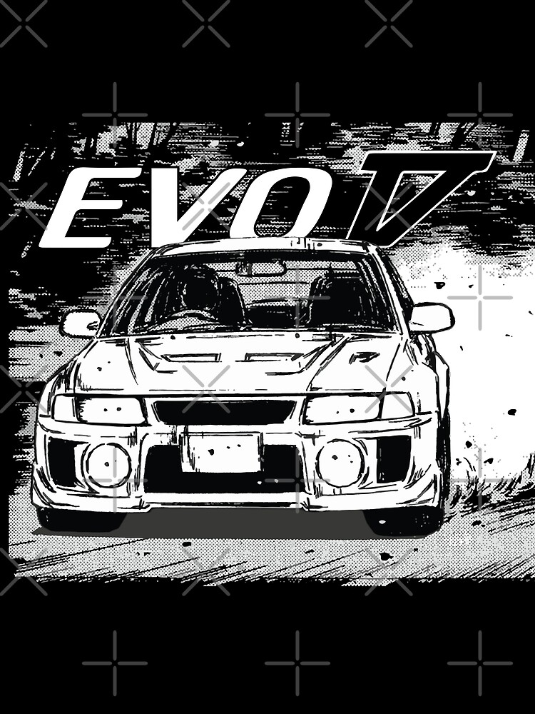 "LAN EVO INITIAL D EVO V EVO 5 4G63 POWER SLIDE DRIFT ANIME STYLE ...