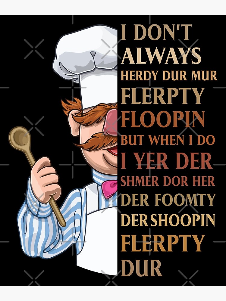 "Vintage Vert Der Ferk Swedish Chef" Poster for Sale by StewartLehner ...
