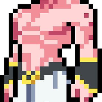"Majin Buu Super HQ Pixel Edition" Sticker for Sale by adventfan ...