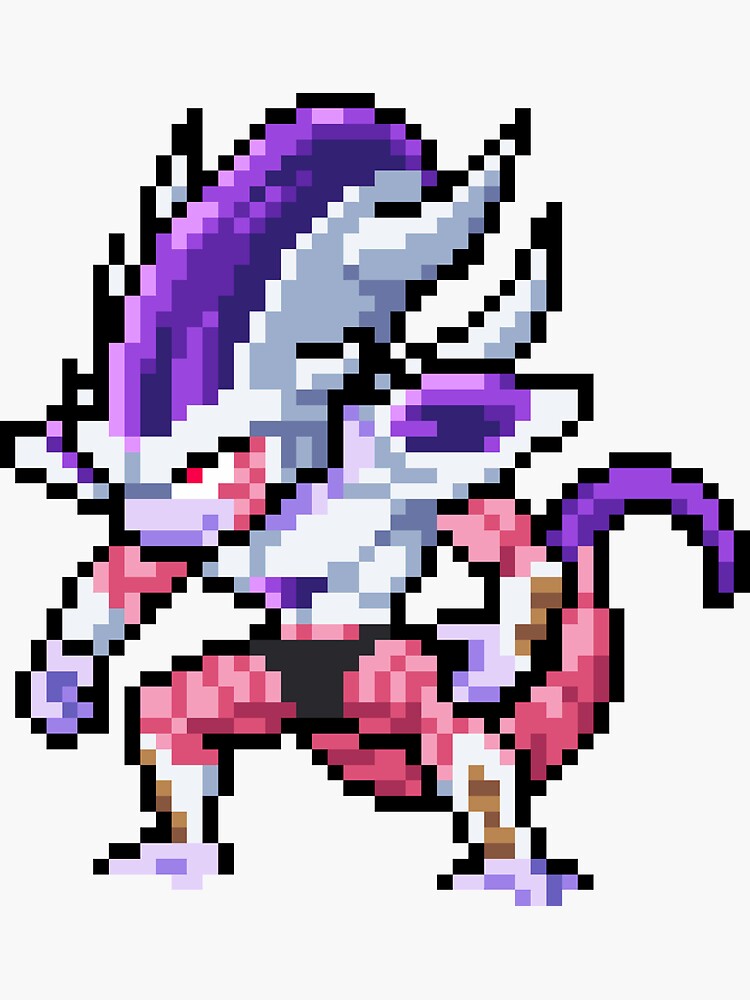 "Frieza Third Form HQ Pixel Edition" Sticker for Sale by adventfan ...
