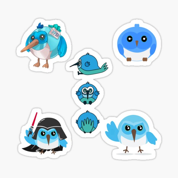 "flutter dash" Sticker for Sale by lovelymember | Redbubble