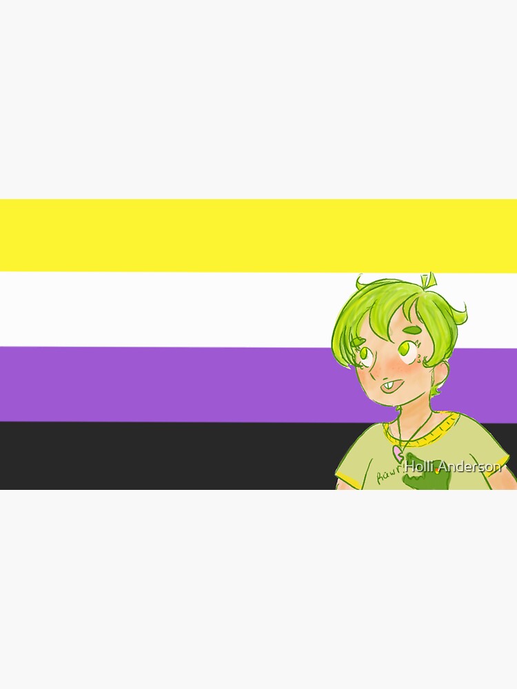 "VOCALOID Gachapoid Non-Binary Enby Flag " Sticker for Sale by ...