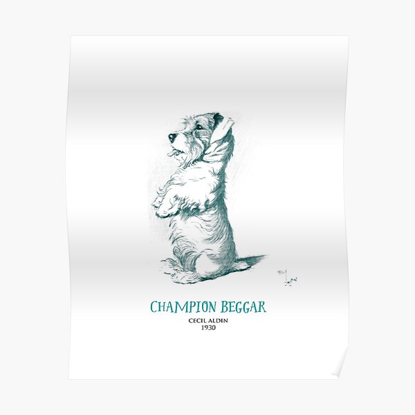 "West Highland Terrier - a Champion Beggar" Poster for Sale by ebrawne ...