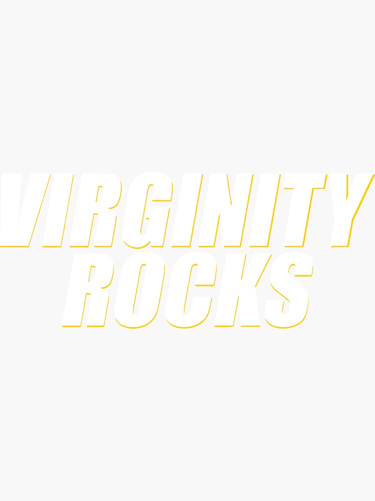 "Virginity Rocks" Sticker for Sale by BenukiGreen | Redbubble