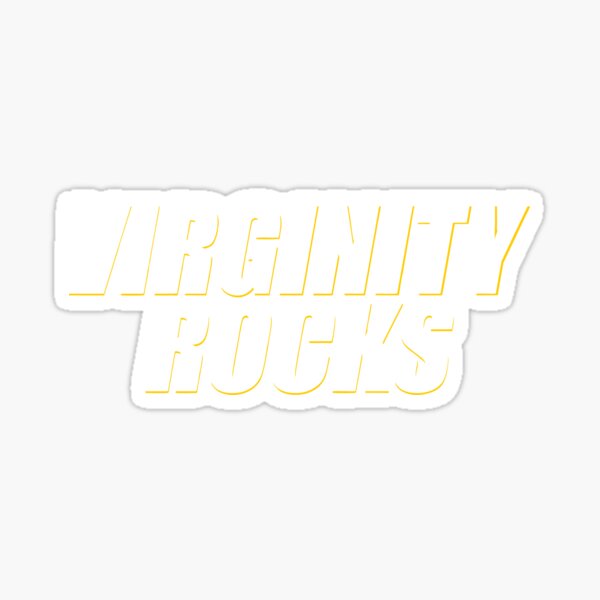 "Virginity Rocks" Sticker for Sale by BenukiGreen | Redbubble