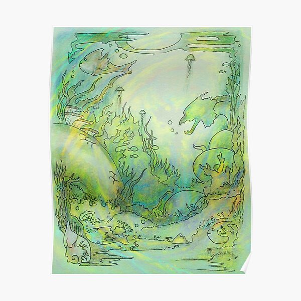 "Sea Serpent" Poster for Sale by PeterMaudsley | Redbubble