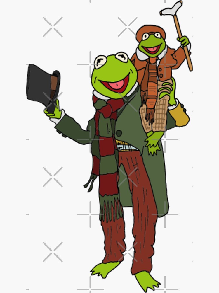 "Muppets Christmas Carol Bob and Tiny Tim" Sticker for Sale by ...