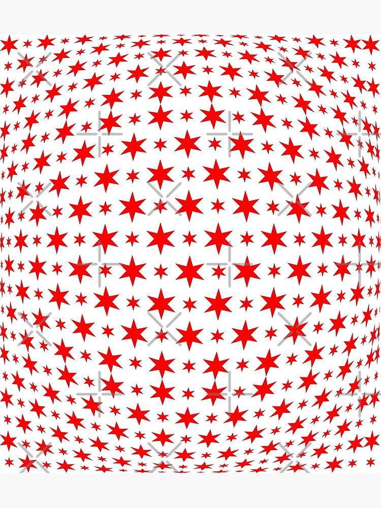 "six pointed star Red Color" Poster for Sale by WSShopArt21 | Redbubble