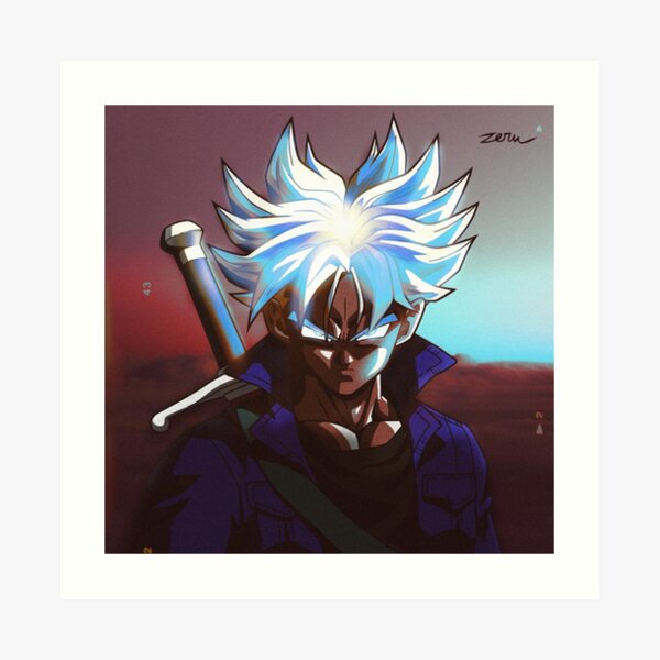 "Trunks DBZ Drip [4k]" Art Print for Sale by Zeruu1 | Redbubble