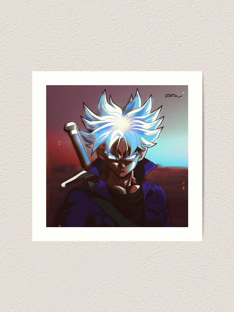 "Trunks DBZ Drip [4k]" Art Print for Sale by Zeruu1 | Redbubble