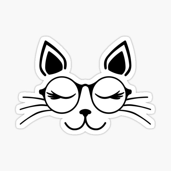 "Cat 1" Sticker for Sale by oliphiecrafts | Redbubble