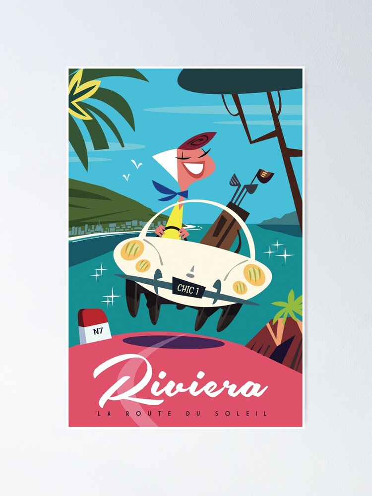"Riviera poster" Poster for Sale by GAGodel | Redbubble