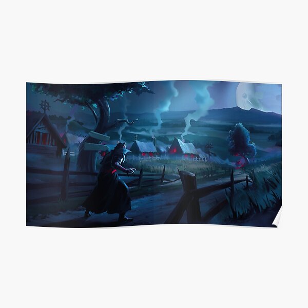 "V Rising Moonlight" Poster for Sale by AdoringFanArt | Redbubble