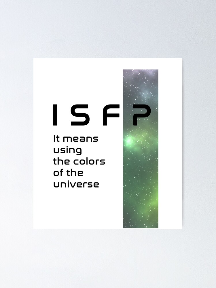"ISFP Space Design" Poster for Sale by mbtimes | Redbubble