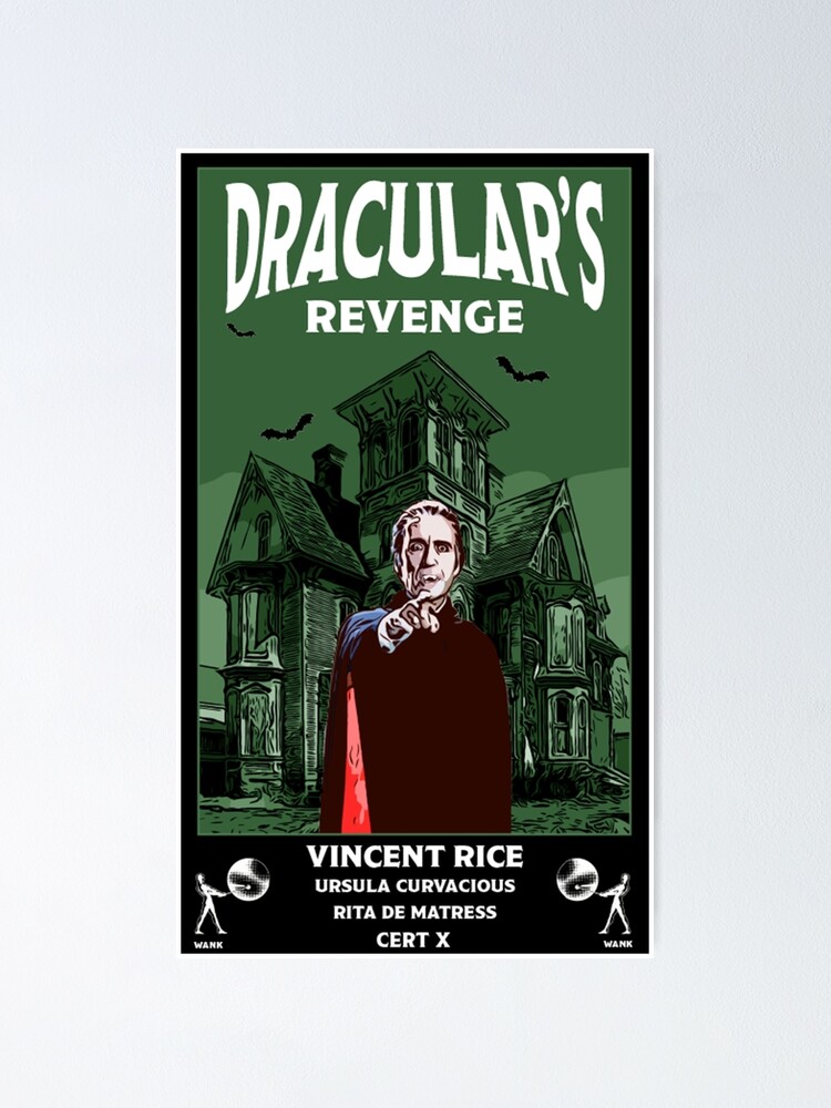 "Funny Vintage Inspired Horror Posters - Dracular Scary Gifts - Parody ...