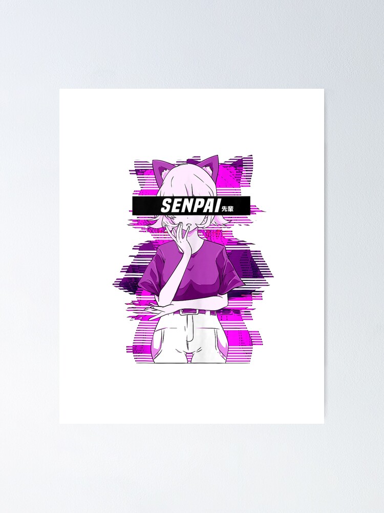 "Senpai Anime Mädchen Vaporwave Manga Waifu Beachten Sie mich K POP ...