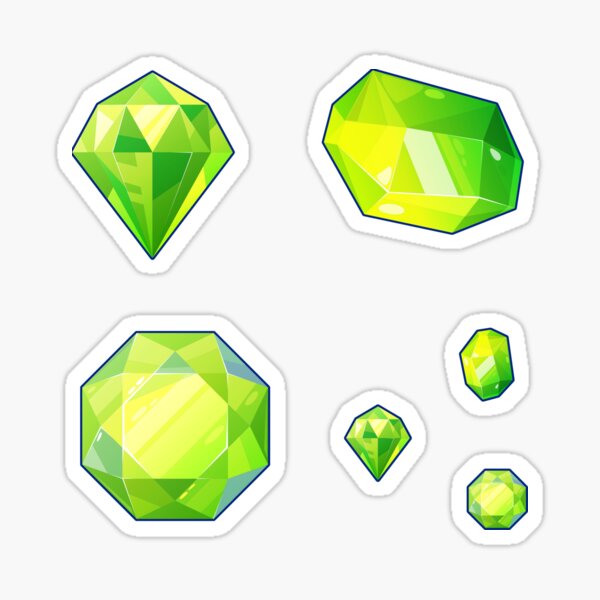 "August Birthstone Peridot Sticker Pack" Sticker for Sale by CLOUDREST ...
