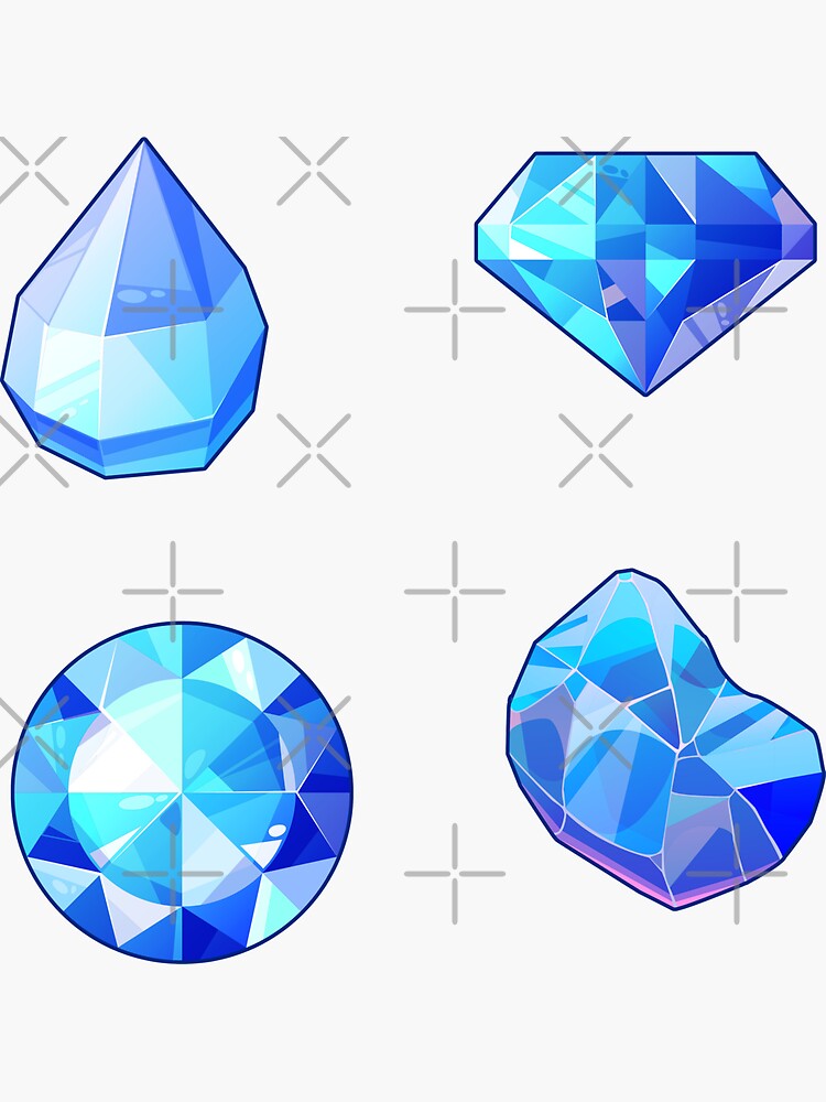 "September Birthstone Sapphire Sticker Pack" Sticker for Sale by ...