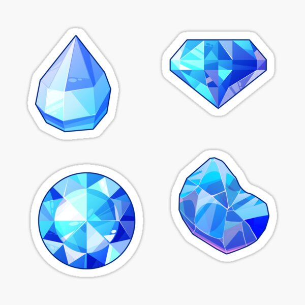 "September Birthstone Sapphire Sticker Pack" Sticker for Sale by ...