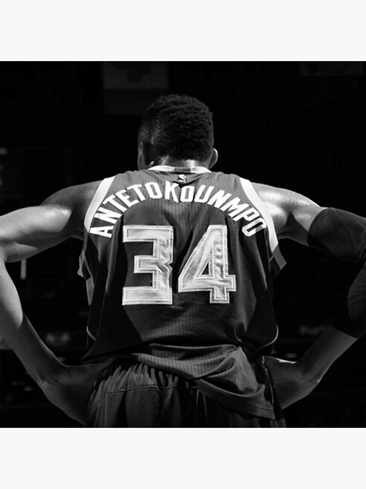 "Giannis Antetokounmpo - Black/White" Poster by WilliamHarde | Redbubble