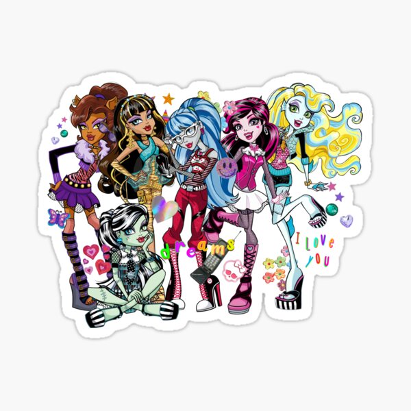 "90s Monster High" Sticker for Sale by ARTRAVESHOP | Redbubble