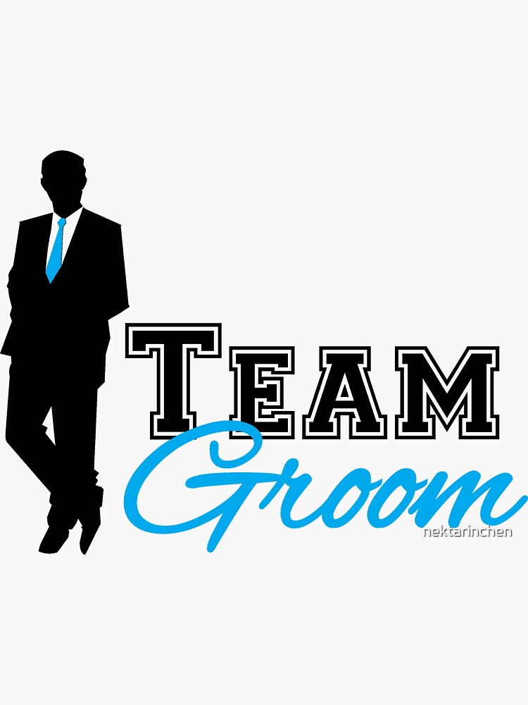 "Team Groom" Sticker by nektarinchen | Redbubble