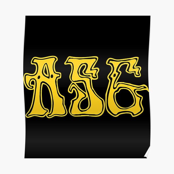 "Awesome Asg Band Sticker" Poster for Sale by khaliltess | Redbubble