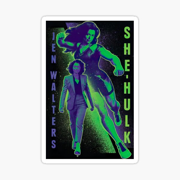 "Jennifer Walters - She-Hulk" Sticker for Sale by PaulaBland | Redbubble