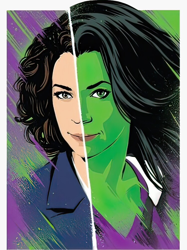 "She-Hulk - Fanart" Sticker for Sale by PaulaBland | Redbubble