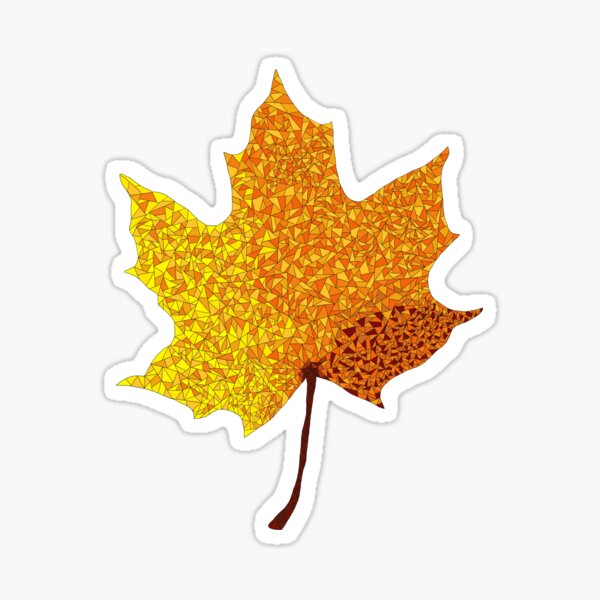 "Browning Autumn Leaf" Sticker for Sale by glimmerofcolor | Redbubble