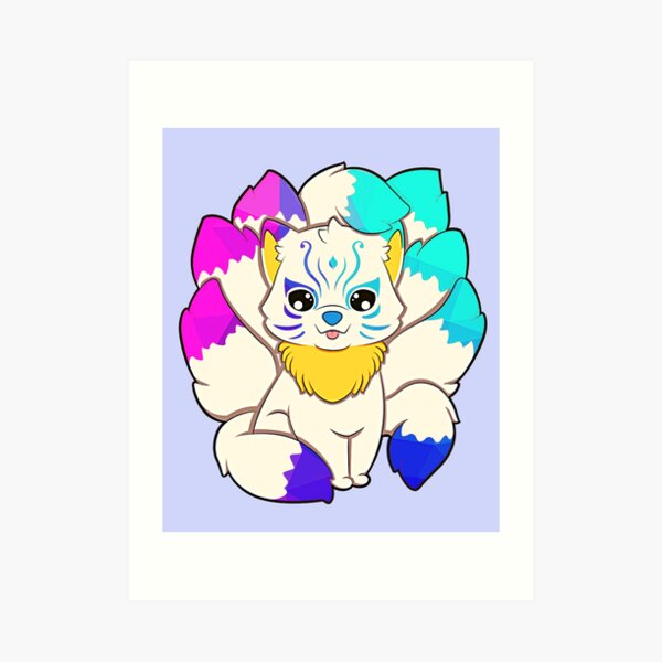 "Chibi Kitsune Fox" Art Print for Sale by chibicreative | Redbubble