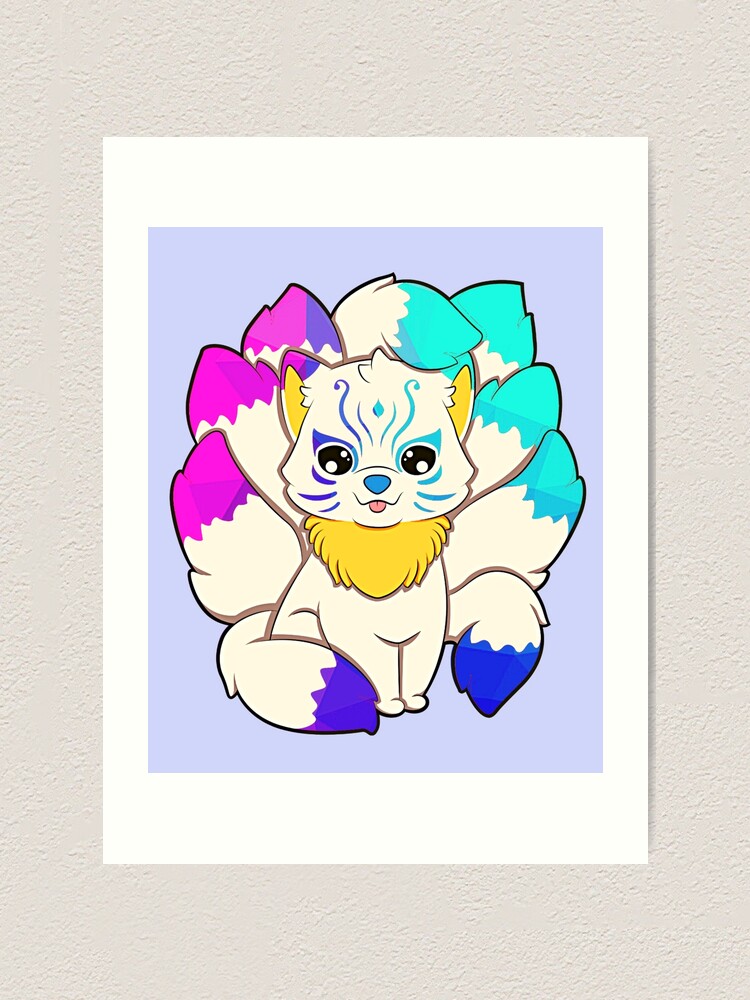 "Chibi Kitsune Fox" Art Print for Sale by chibicreative | Redbubble