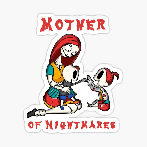 "Funny Halloween Mother of Nightmares Fitted Scoop" Sticker for Sale by ...