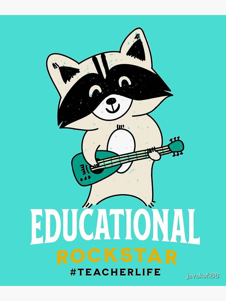 "teacher i prefer educational rockstar" Poster for Sale by javakufi88 ...