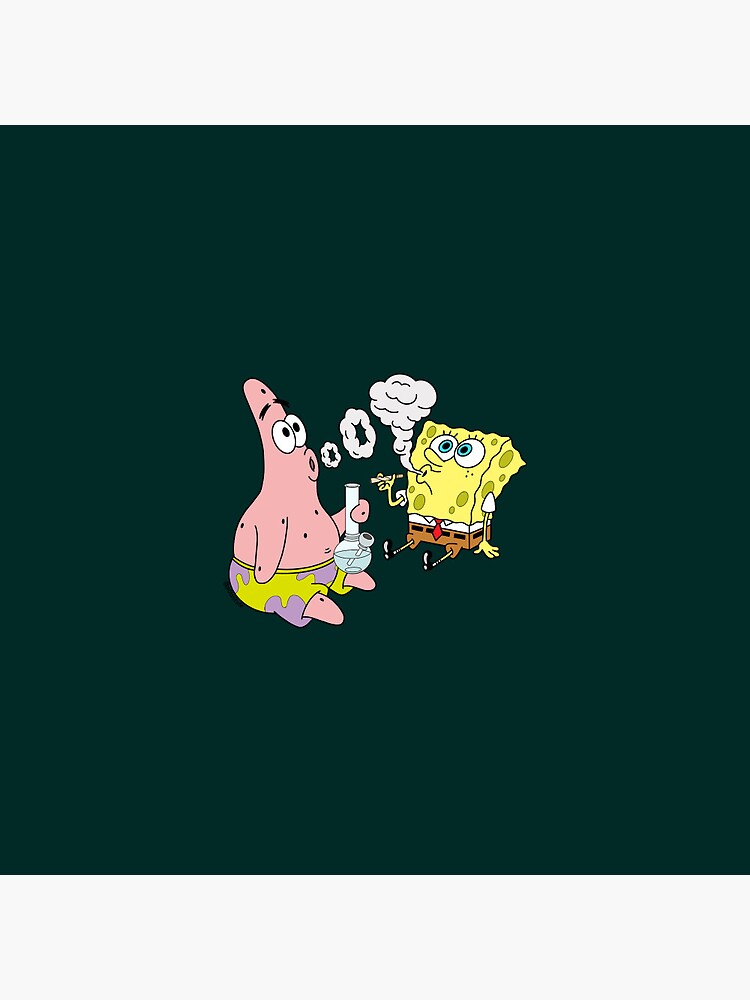 "Spongebob and Patrick Smoking Weed Cannabis Cartoon Art " Pin by ...