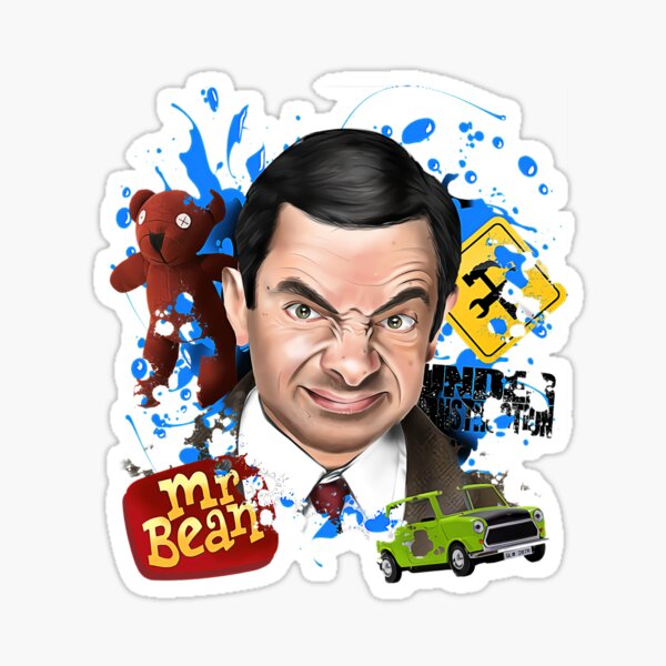 "Mr bean, bear funny" Sticker for Sale by Lylybrands | Redbubble