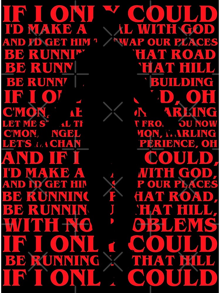 "Running up that hill | Max floating - Stranger Things 4" Art Print by ...