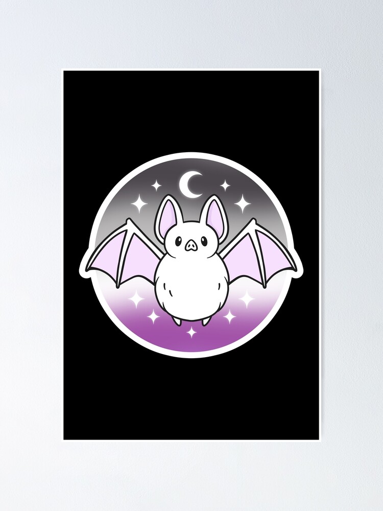 "Ace / Demi Pride Bat // Black | Nikury" Poster for Sale by nikury ...