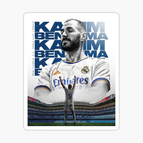 "Karim Benzema" Sticker for Sale by zuhair17 | Redbubble