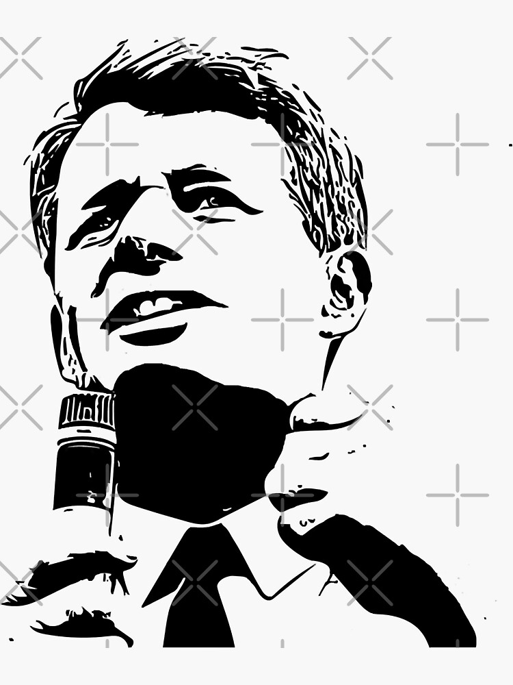 "Vintage Rfk Vector Tshirt Awesome For Movie Fans" Sticker for Sale by ...