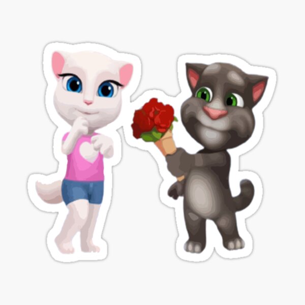 "Talking tom and friends " Sticker for Sale by PatriciaK21 | Redbubble