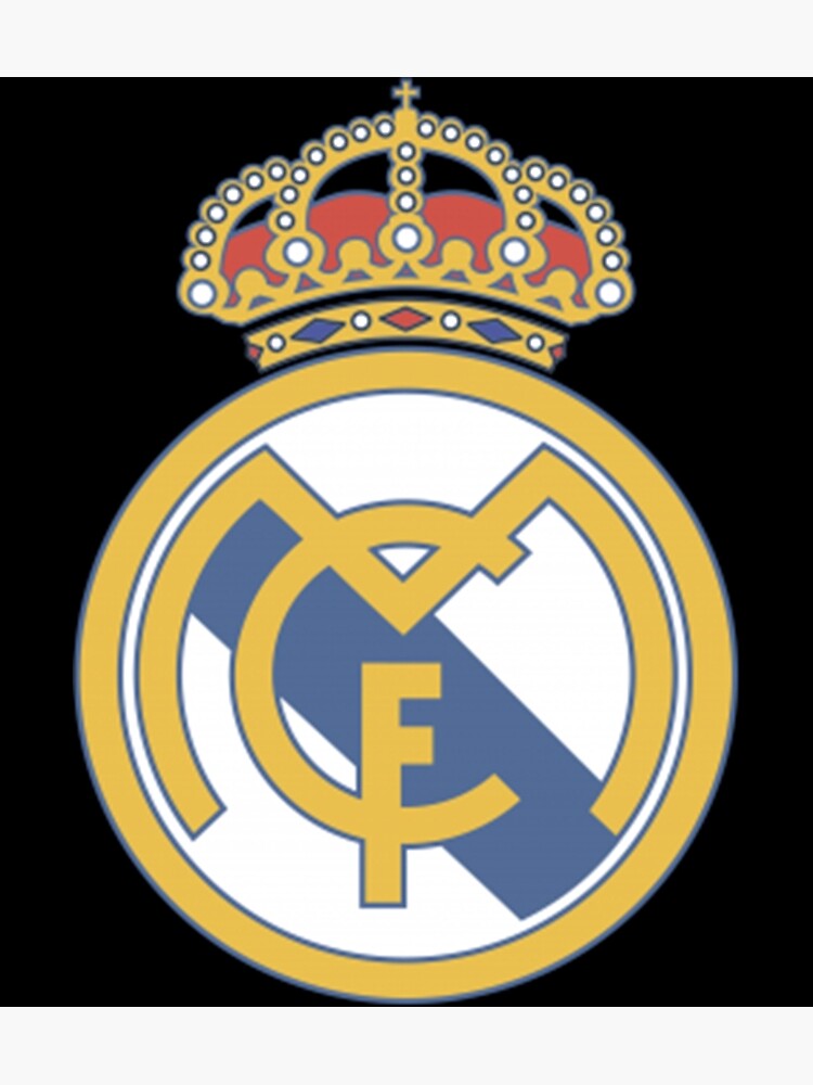 "Real Madrid Logo Sticker" Poster for Sale by janlzmaude | Redbubble