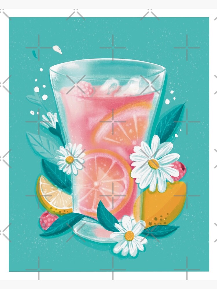 "Pink Lemonade art work " Art Print for Sale by Patternsvilla | Redbubble