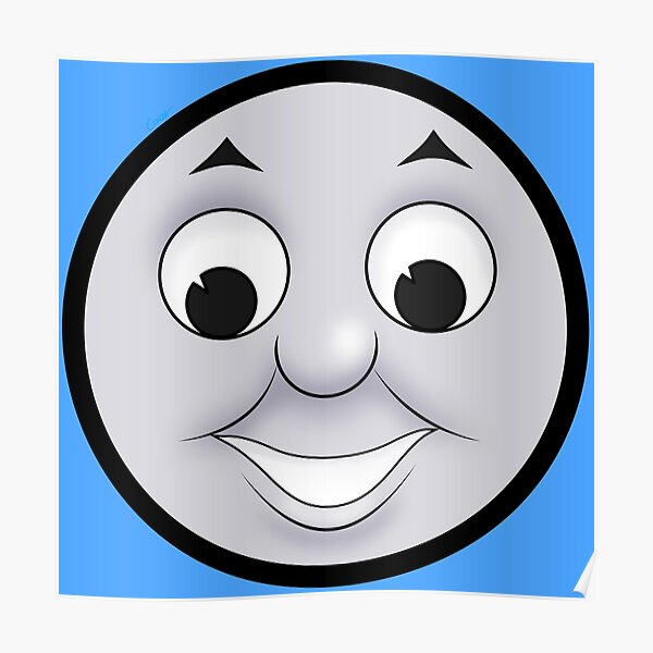 "Thomas (happy face cartoon ver.)" Poster by corzamoon | Redbubble