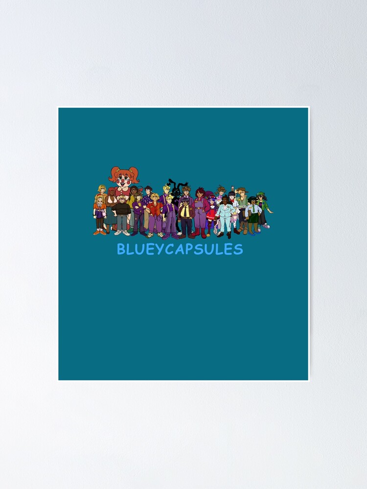 "Blueycapsules" Poster for Sale by Hello2A | Redbubble