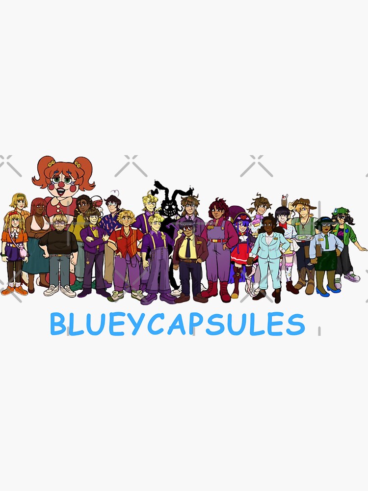 "Blueycapsules" Sticker for Sale by Hello2A | Redbubble