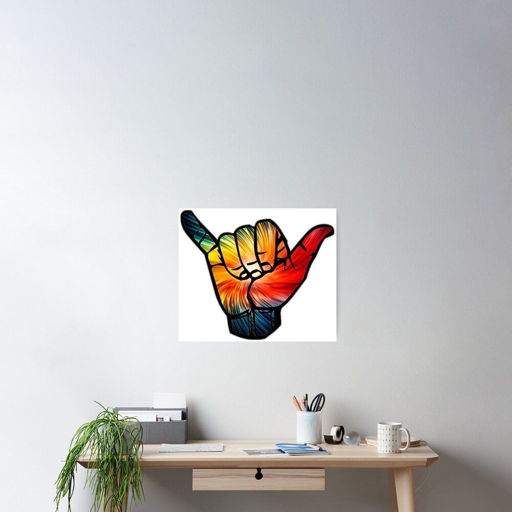 "Shaka Rainbow" Poster for Sale by esskay | Redbubble