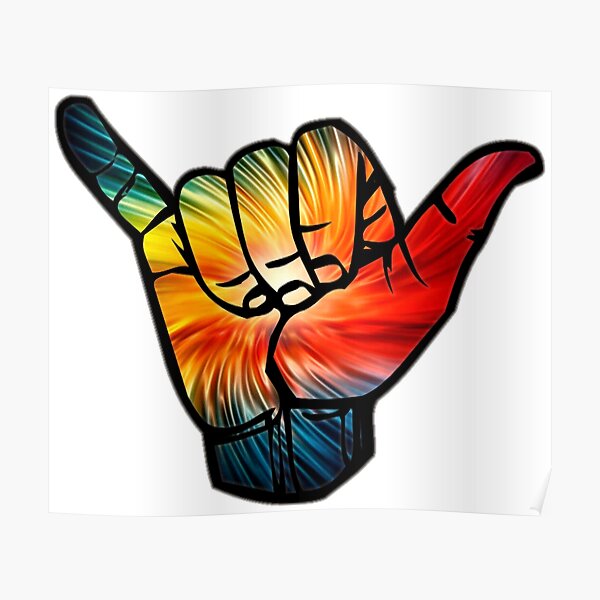"Shaka Rainbow" Poster for Sale by esskay | Redbubble