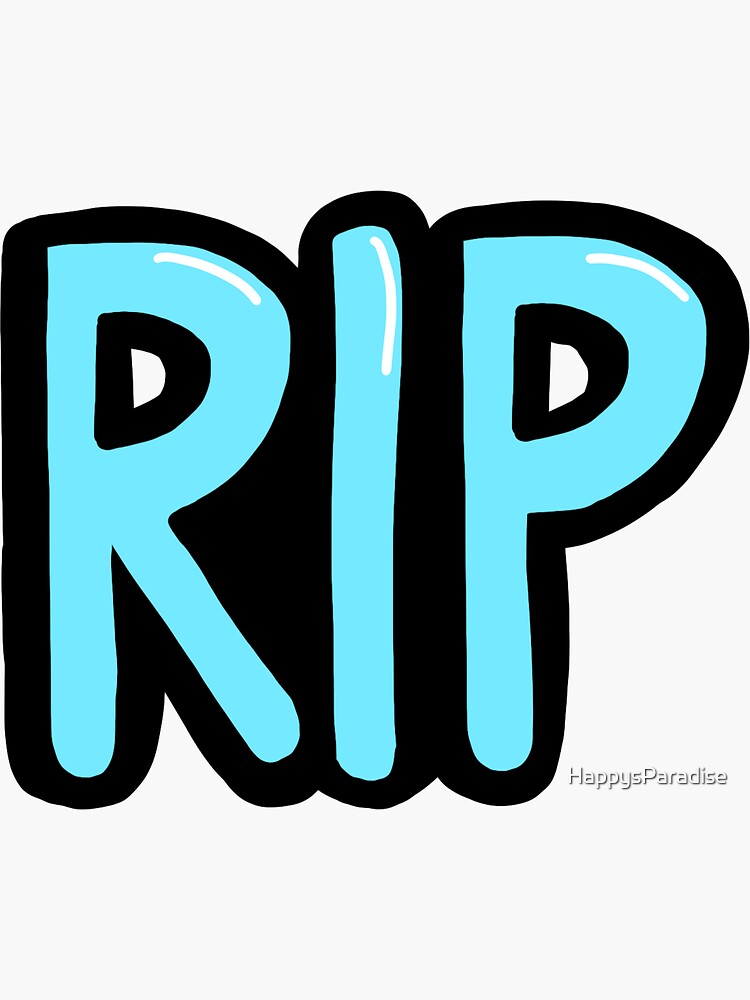"RIP Emote Stickers" Sticker for Sale by HappysParadise | Redbubble